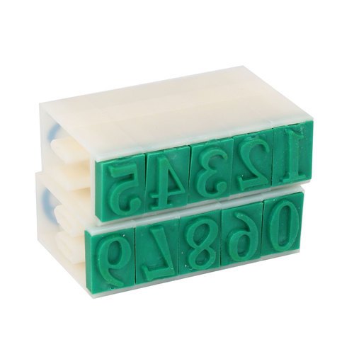 Detachable Rubber Number Stamps - Bath Potters Supplies