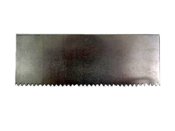 Large Serrated Rectangle Aluminium Scraper - Bath Potters Supplies