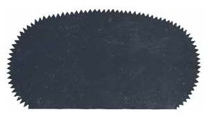 Serrated Kidney Aluminium Scraper - Bath Potters Supplies