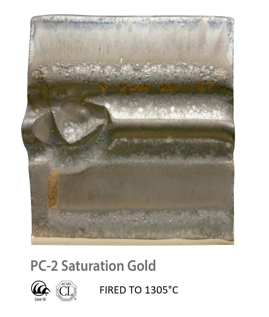 Saturation Gold Amaco Potters Choice Glaze - Bath Potters Supplies