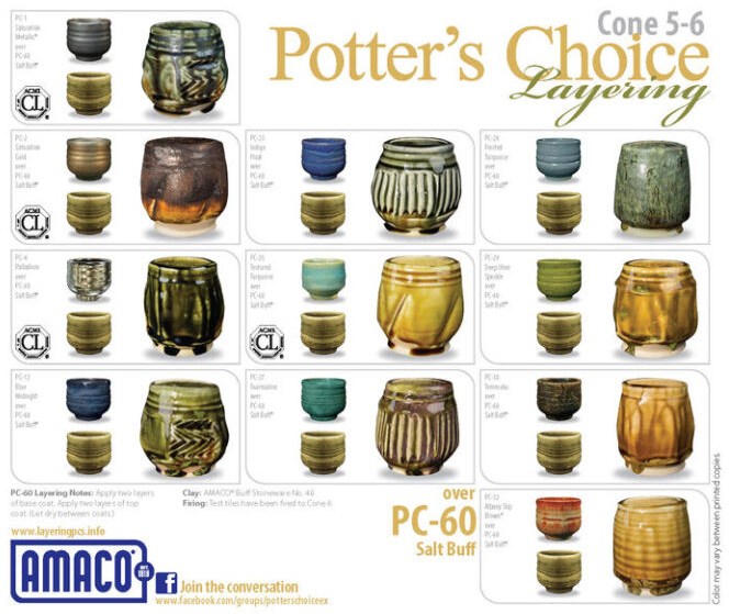 Salt Buff Amaco Potters Choice Glaze - Bath Potters Supplies