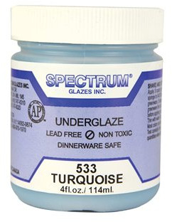 Spectrum Turquoise Underglaze - Bath Potters Supplies