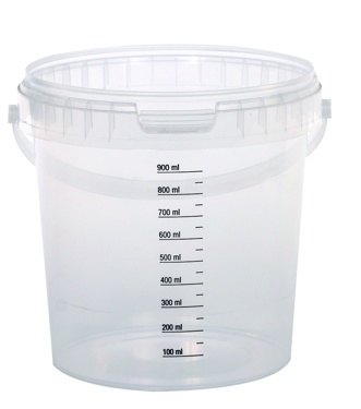 Plastic Calibrated Measuring Container - Bath Potters Supplies