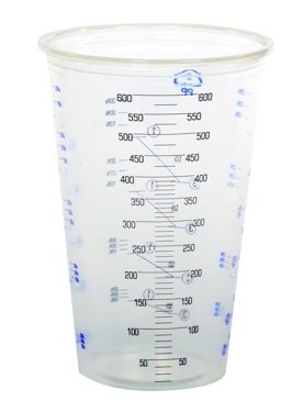 Plastic Calibrated Measuring Container - Bath Potters Supplies