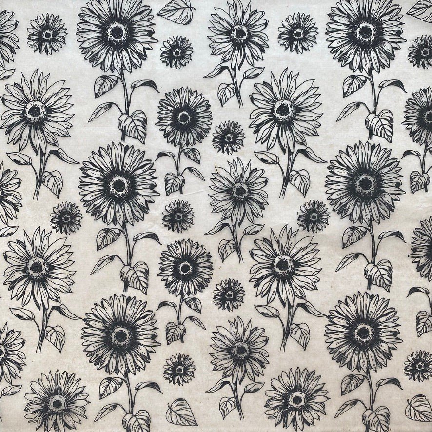 Sunflower Underglaze Transfer Sheet - Bath Potters Supplies