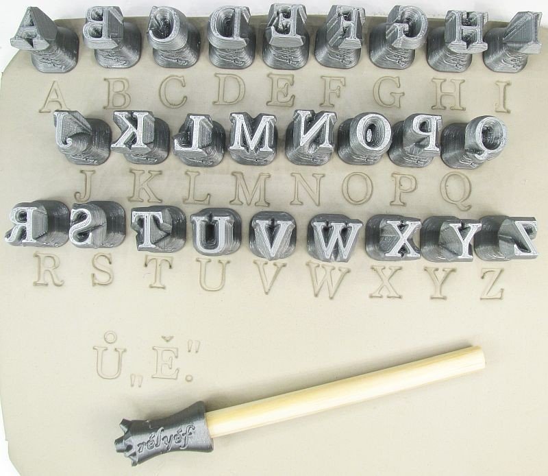 Uppercase Alphabet Letter Stamps 10mm - Bath Potters Supplies