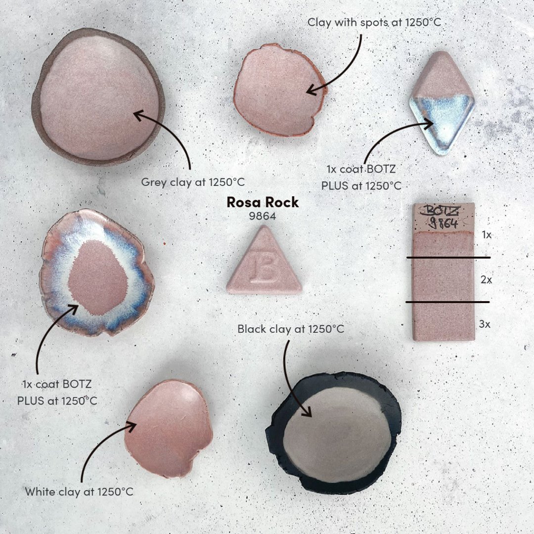 Rose Rock Stoneware Glaze - Bath Potters Supplies
