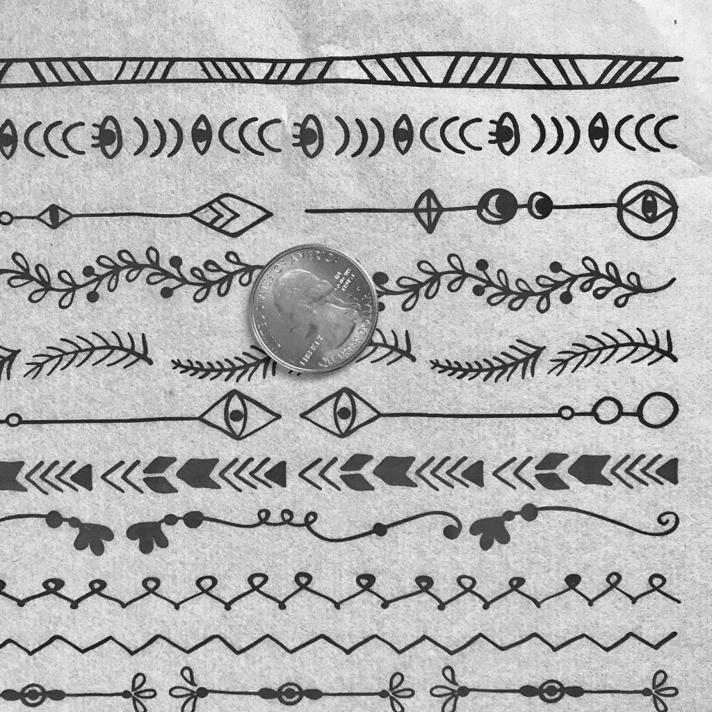 Boarders Underglaze Transfer Sheet - Bath Potters Supplies