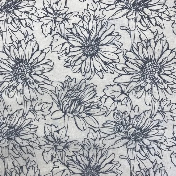 Daisy Underglaze Transfer Sheet - Bath Potters Supplies