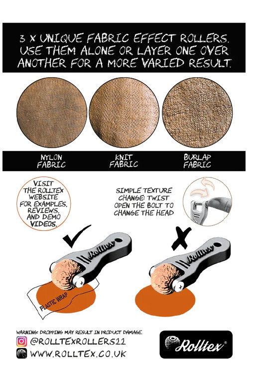 Rolltex Fabric Roller - Bath Potters Supplies