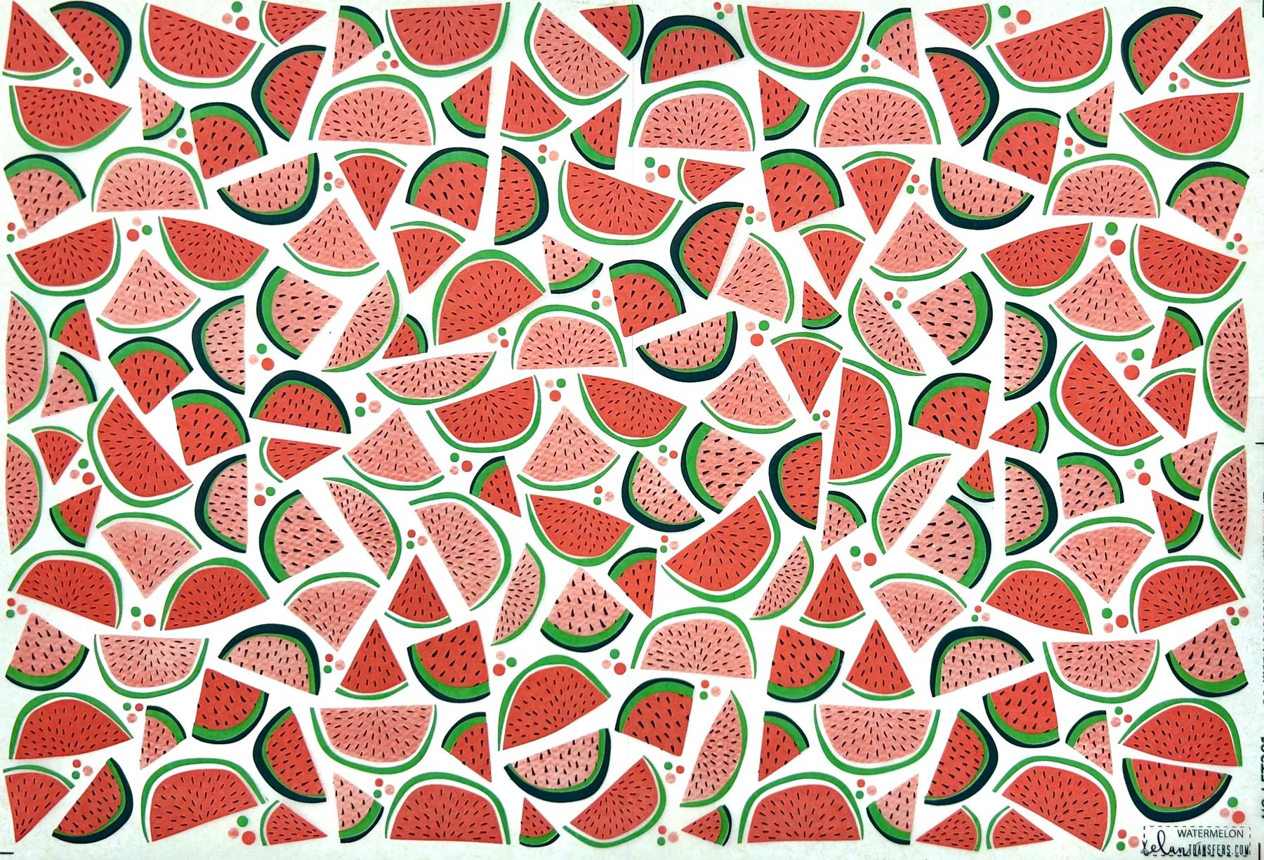 Watermelon Underglaze Transfer Sheet - Bath Potters Supplies