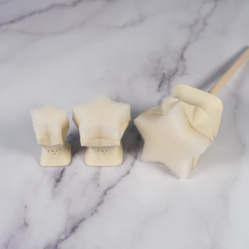 5-Pointed Star Underglaze Sponge Stamps - Bath Potters Supplies
