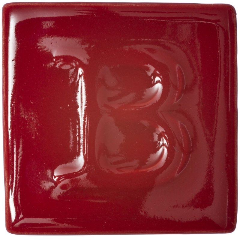 Pillar Box Red Earthenware Glaze 9611 - Bath Potters Supplies